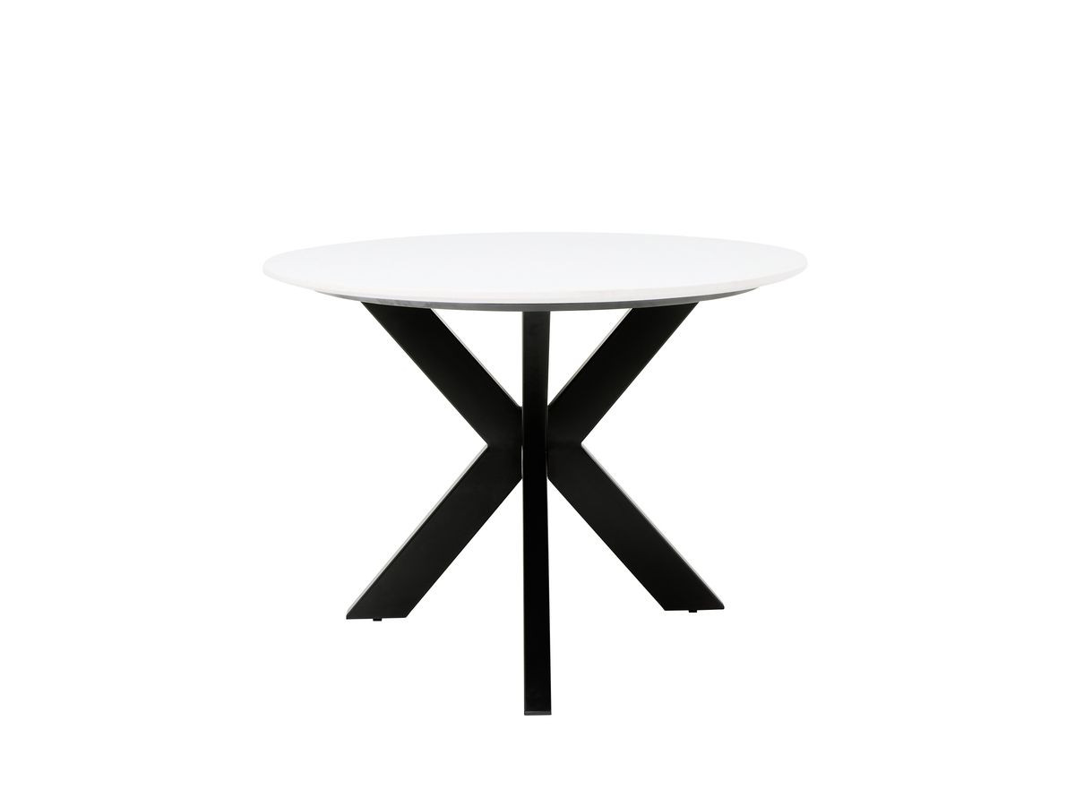 Table à manger ovale 200 cm BARTHELEMY plateau quartz effet marbre ...