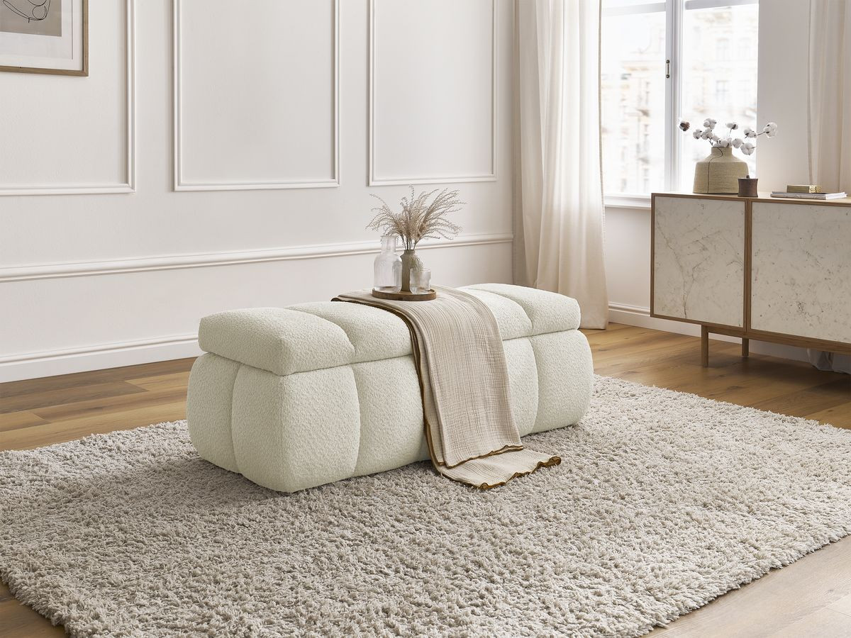 Bout de lit DENALI tissu bouclette | BOBOCHIC
